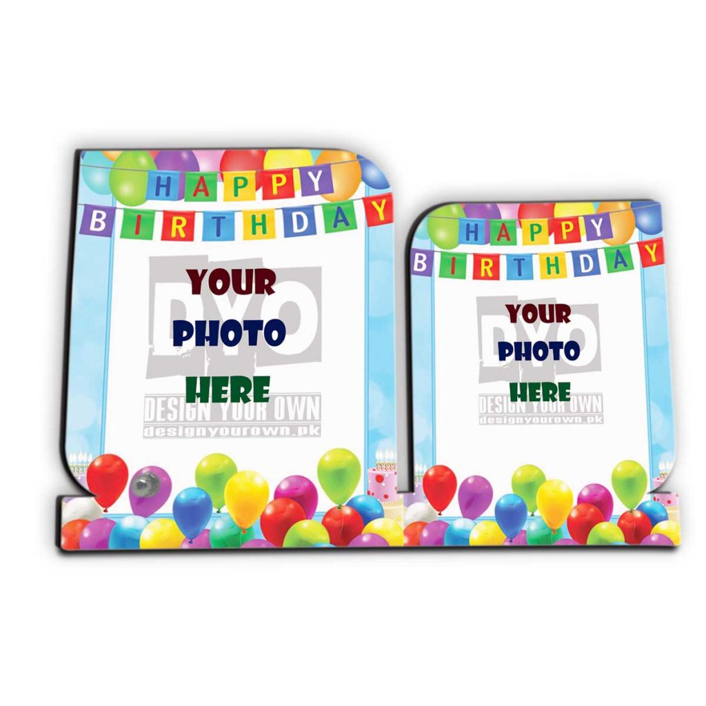 Happy Birthday Custom Wooden Sheet Photo Frame (HBD-02) - Design Your ...