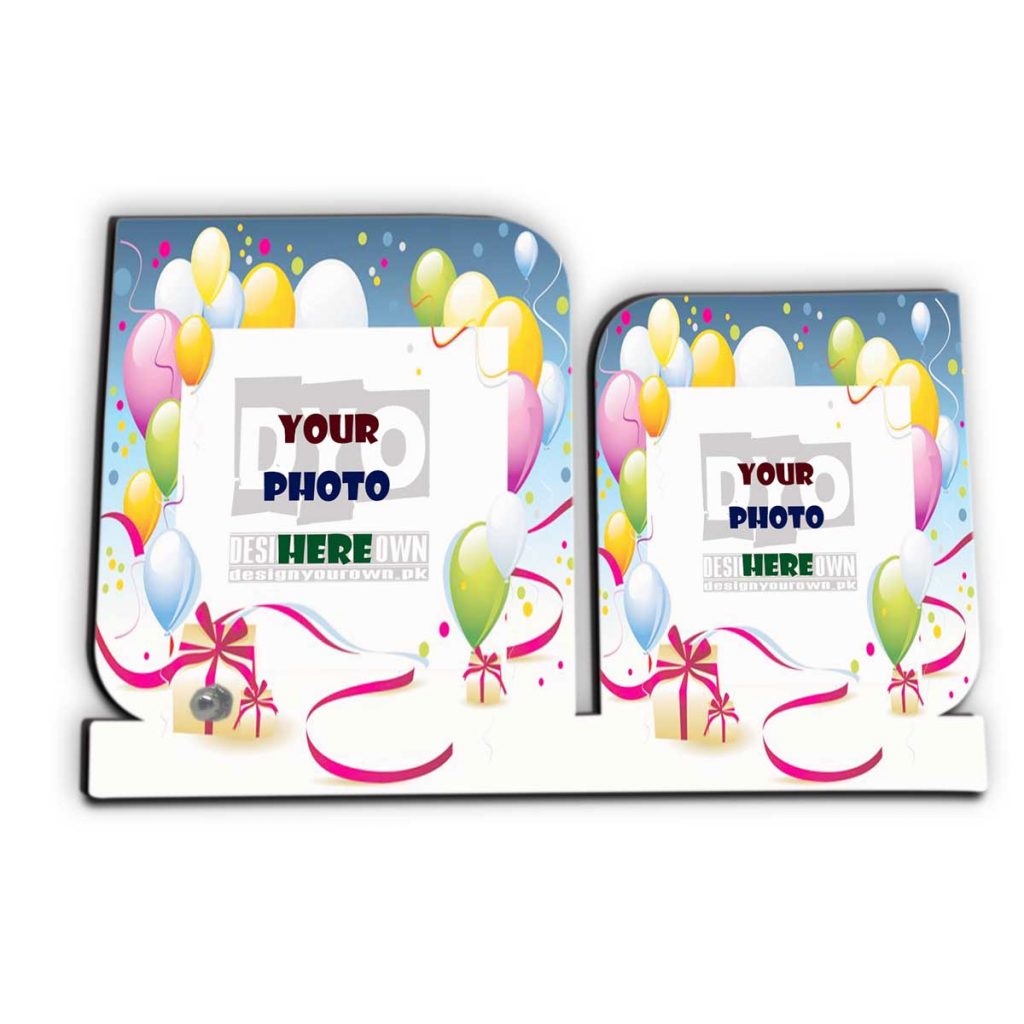 Happy Birthday Custom Wooden Sheet Photo Frame (HBD-02) - Design Your ...