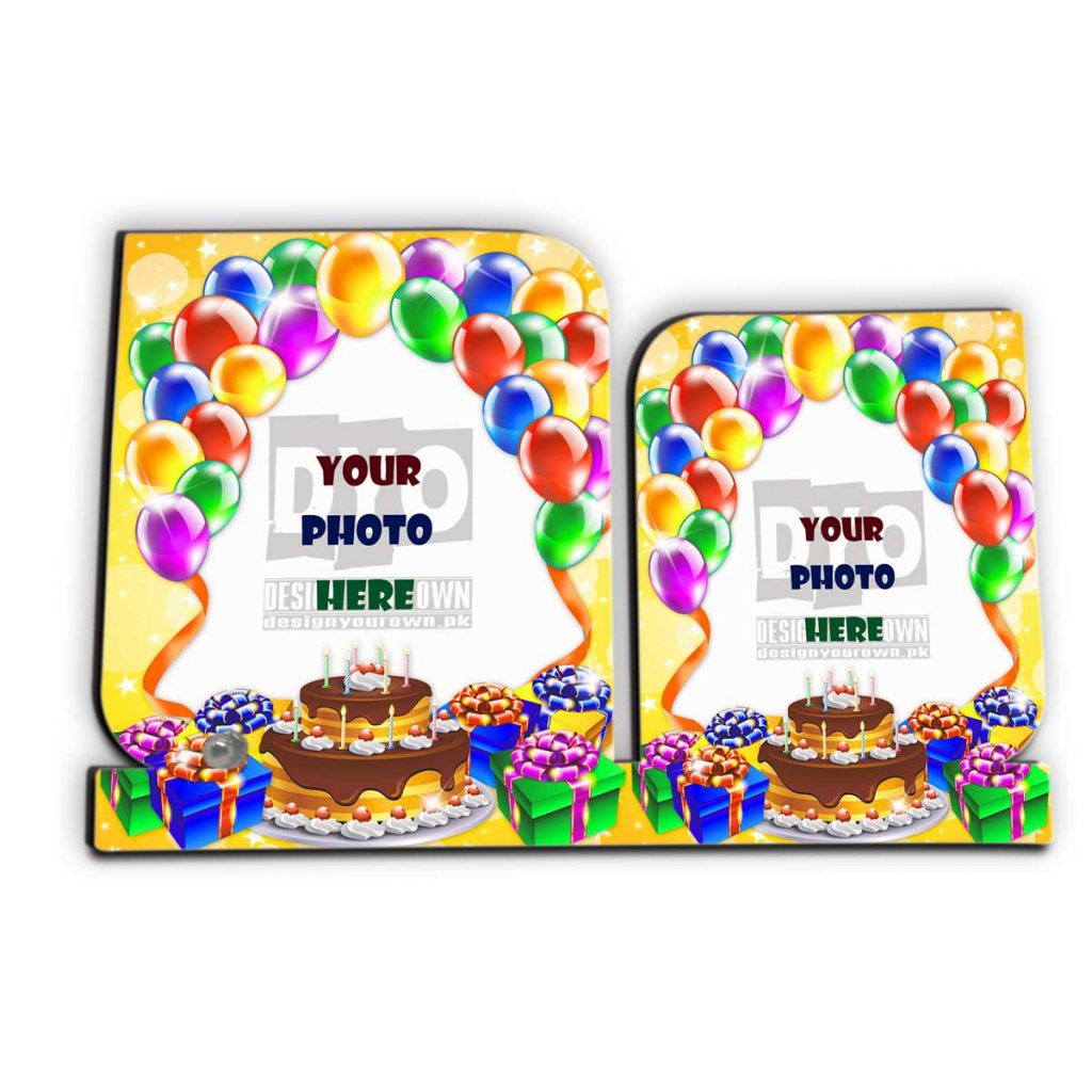 Happy Birthday Gift Custom Wooden Sheet Photo Frame (HBD-06) - Design ...
