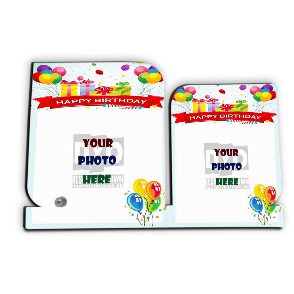 Happy Birthday Gift Custom Wooden Sheet Photo Frame (HBD-06) - Design ...
