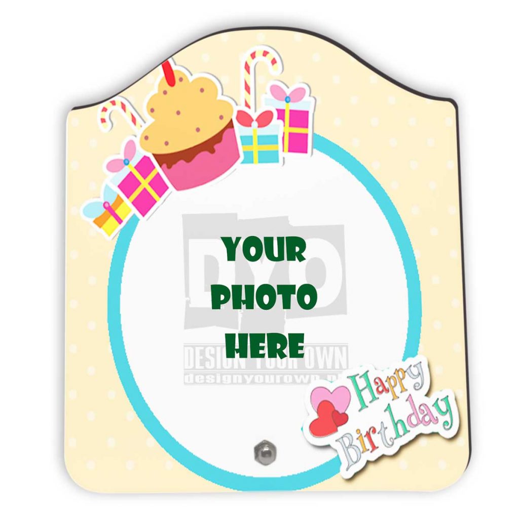Happy Birthday Gift Custom Wooden Sheet Photo Frame (FR-02-HBD-02 ...
