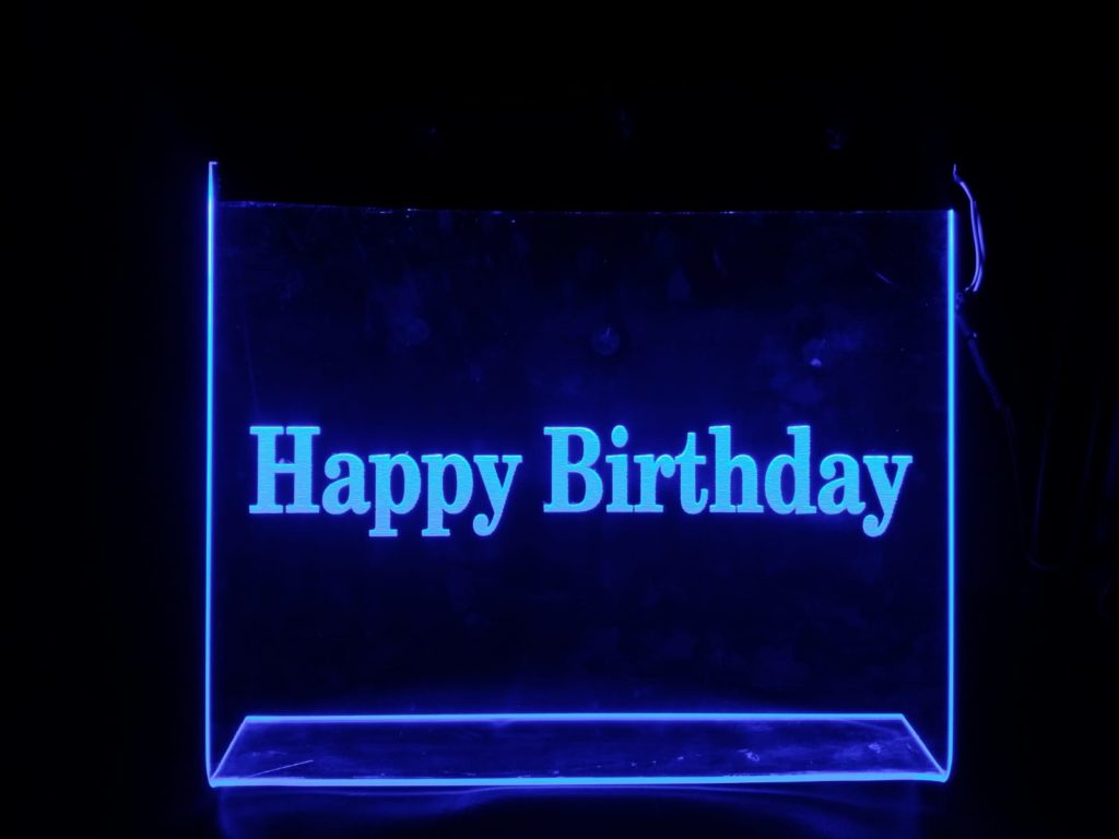 Customized LED Birthday Table Frame – Design Your Own | Online gift ...