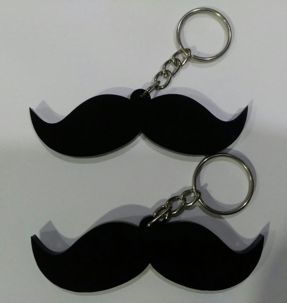 Mustaches Acrylic Keychain Perfect for the manly man in your life ...