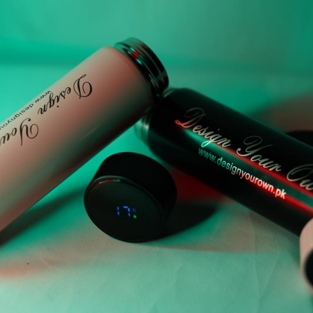 Customized LED Smart Water Bottle | Digital Thermos 17oz With ...