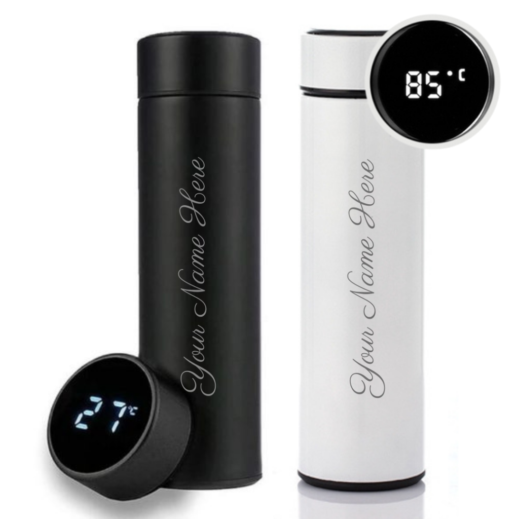 Customized LED Smart Water Bottle | Digital Thermos 17oz With ...